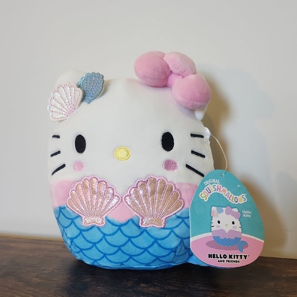 Squishmallows | Toys | Hello Kitty Mermaid Squishmallow With Seashell ...